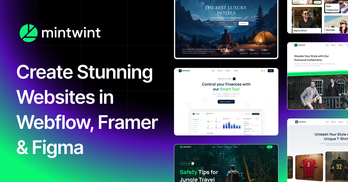 Profile Cards Layout Team Section for Webflow, Framer and Figma